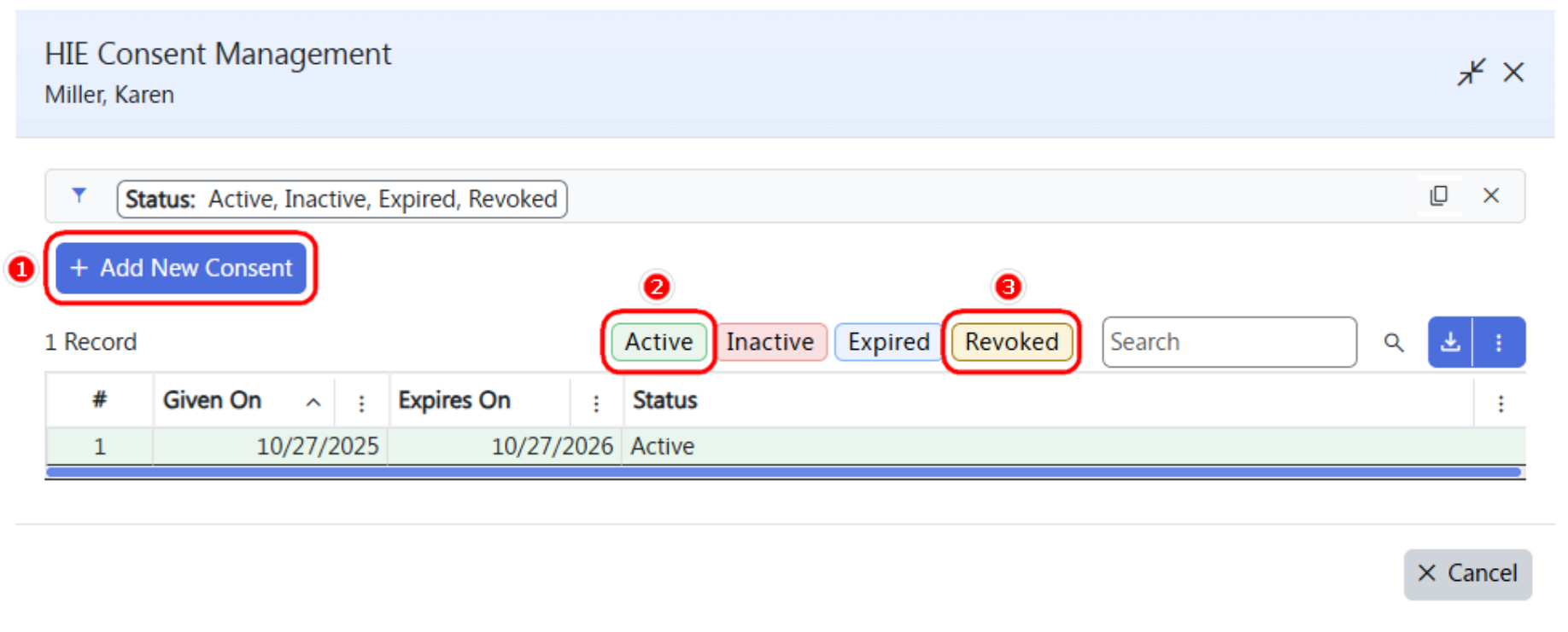 HIE Consent – ClinicTracker