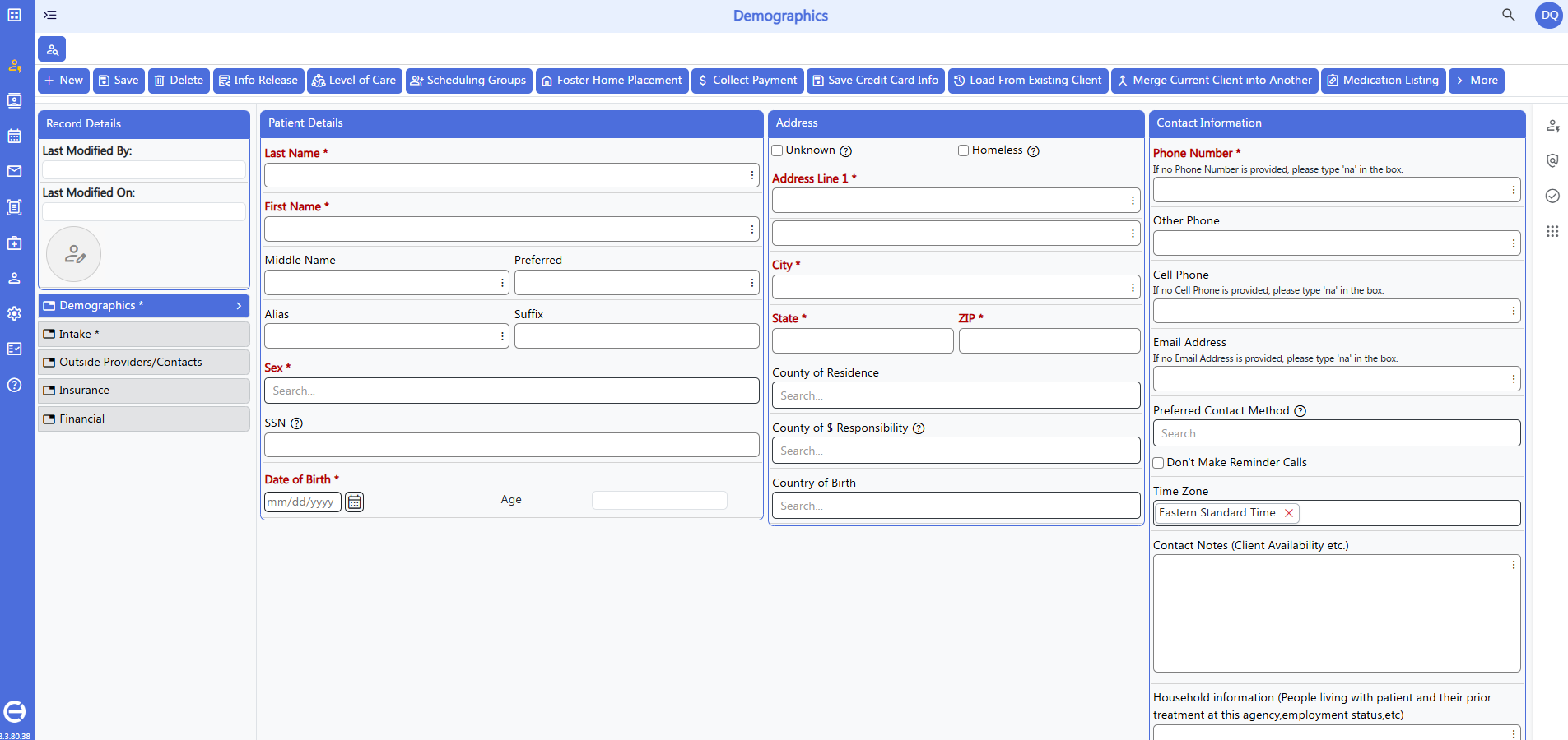 Required vs. Optional Fields Explained – ClinicTracker